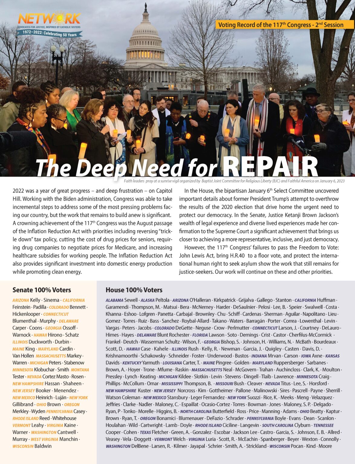 Deliver the 2022 Voting Record - NETWORK Lobby