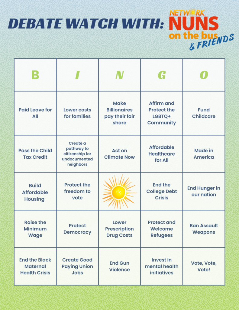 Presidential Debate Bingo! - NETWORK Lobby